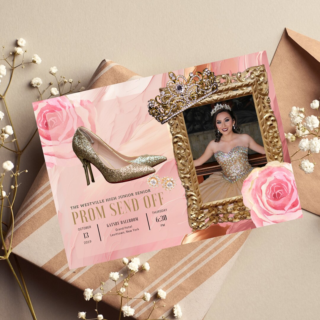 Prom Send off Party Invitation, Prom Printable Invitation, Prom Night ...