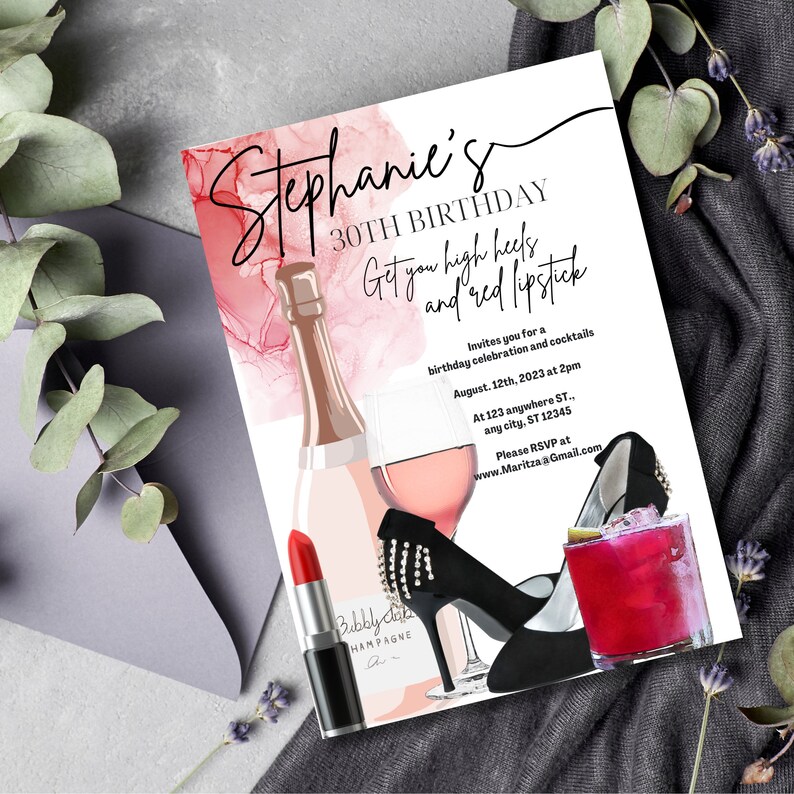 Ladies Weekend Birthday Getaway Invitation Printable Weekend - Etsy