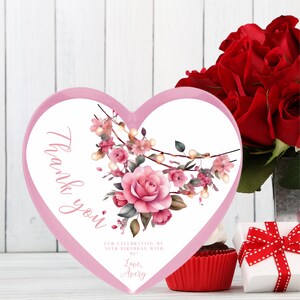 Editable Heart Floral Charger Plate Card Template - Perfect for Ladies ...
