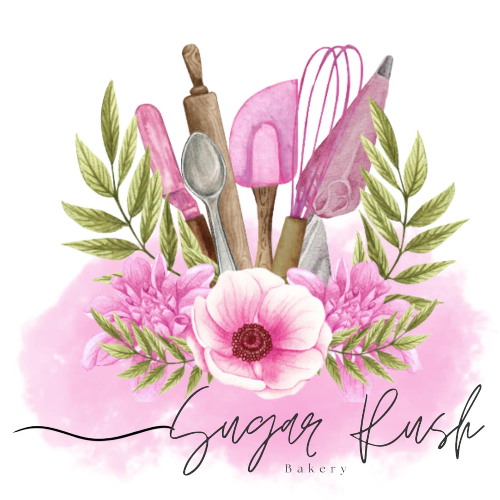 Custom Logo Bakery Logo Rolling Pin Logo Mixer Logo Baking - Etsy