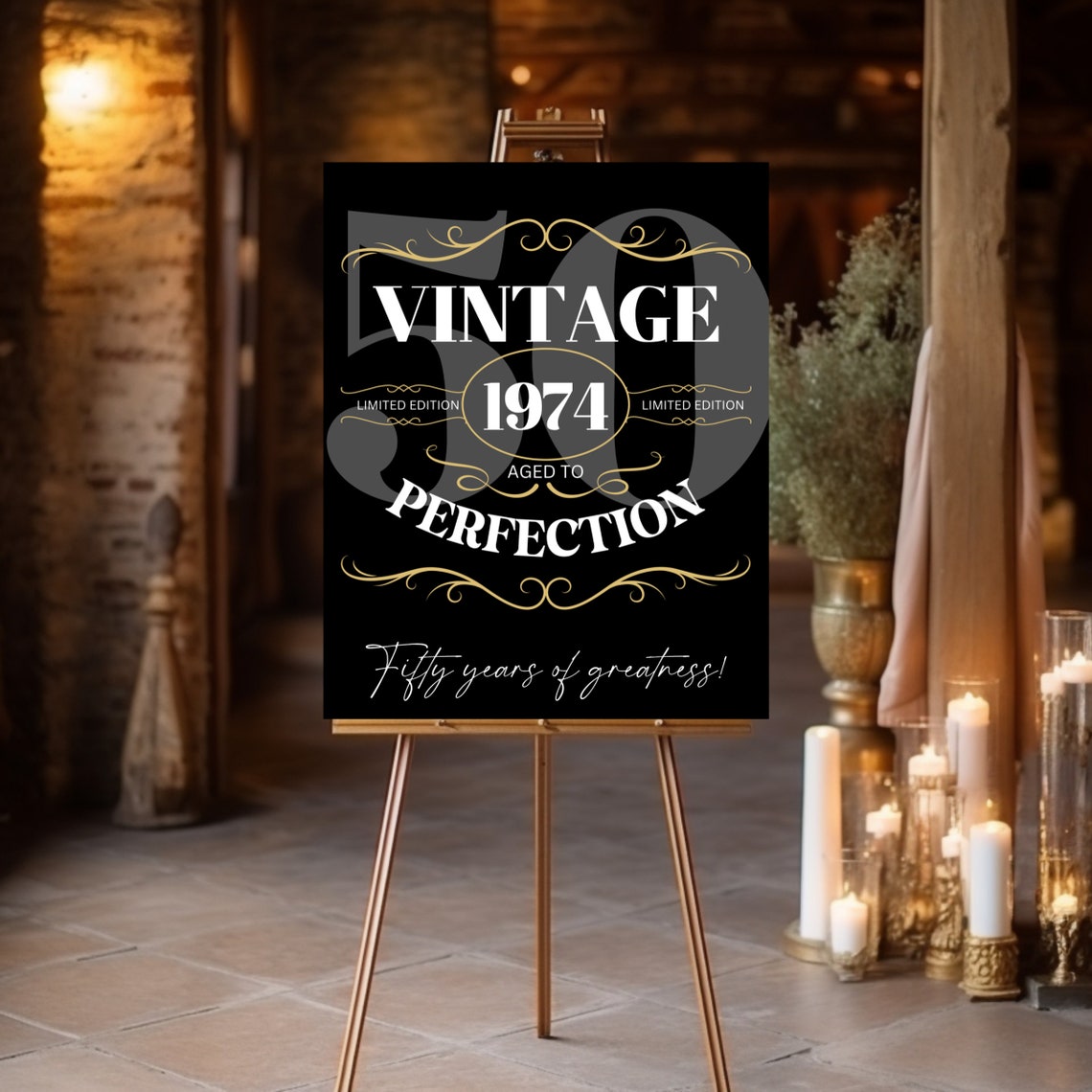 Editable Whiskey Birthday Welcome Sign - Custom Men's Birthday Banner ...