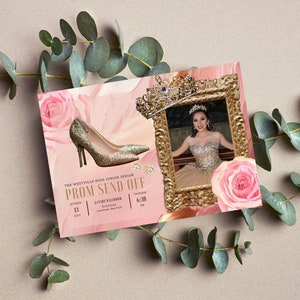 Prom Send off Party Invitation, Prom Printable Invitation, Prom Night ...