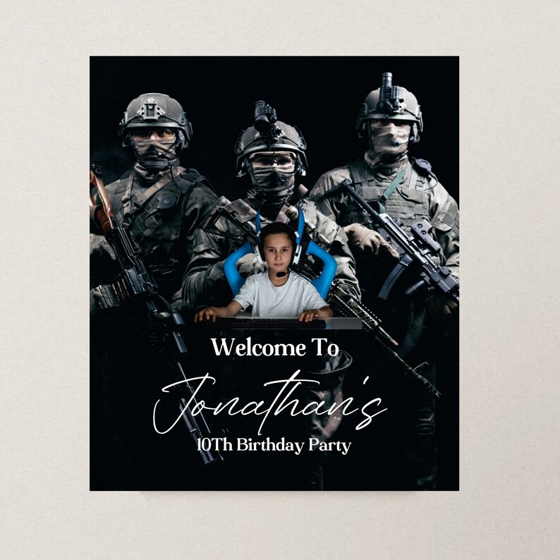 Editable Gamer Birthday Welcome Sign Gamer Editable Party - Etsy