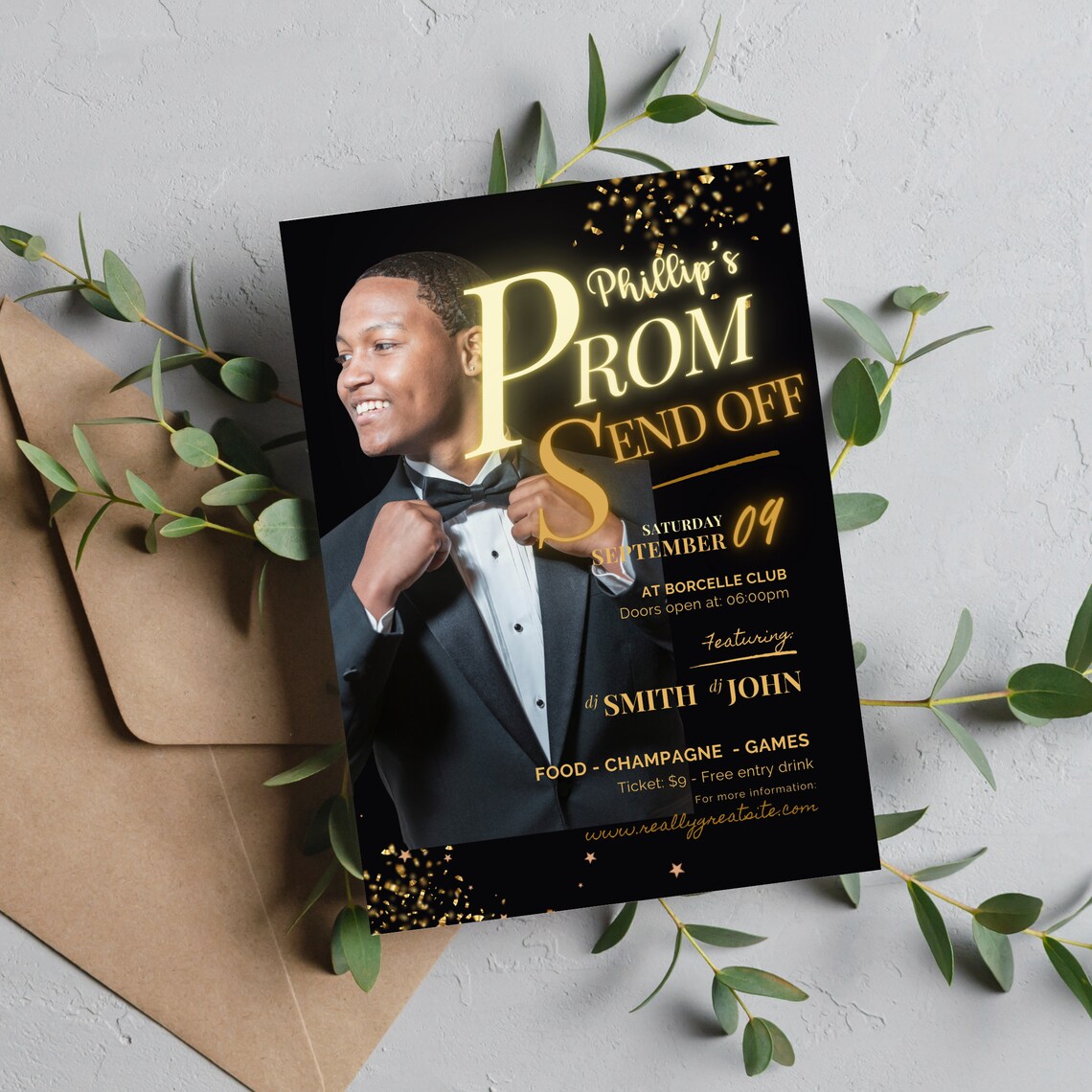 Prom Send off Party Invitation Prom Printable Invitation - Etsy