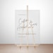 Personalized Clear Acrylic Party Sign - Elegant Event Signage, Custom ...