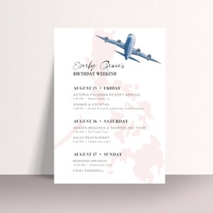 Customizable Travel Weekend Invitation Getaways: Personalized Birthday ...