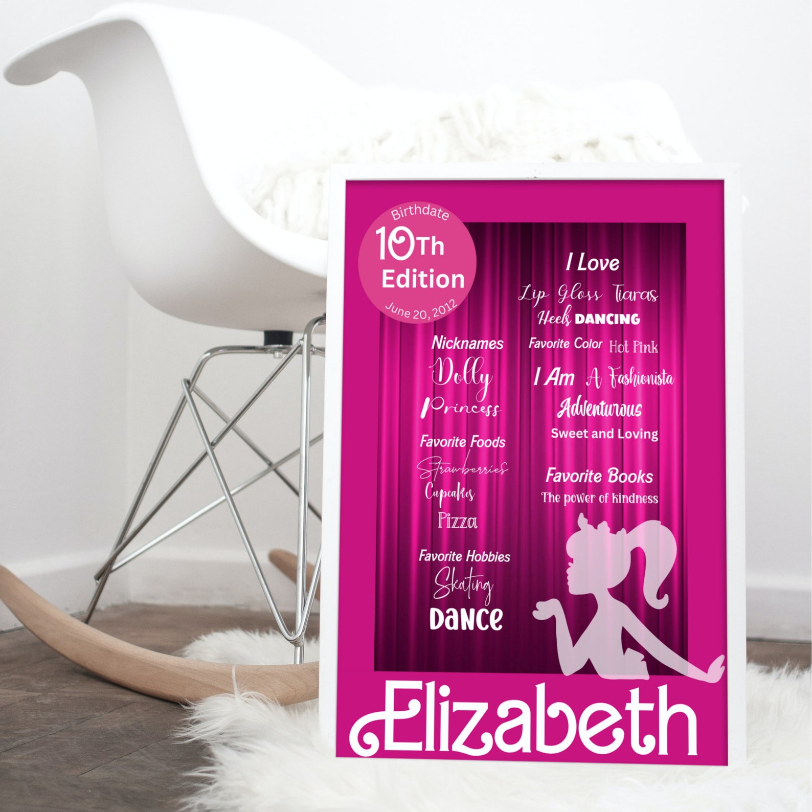 Doll Birthday Milestone Party Sign, Doll Box Printable Sign, Doll Box ...