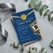 Class of 2024 Blue and Gold Graduation Party Invitation - Customizable ...
