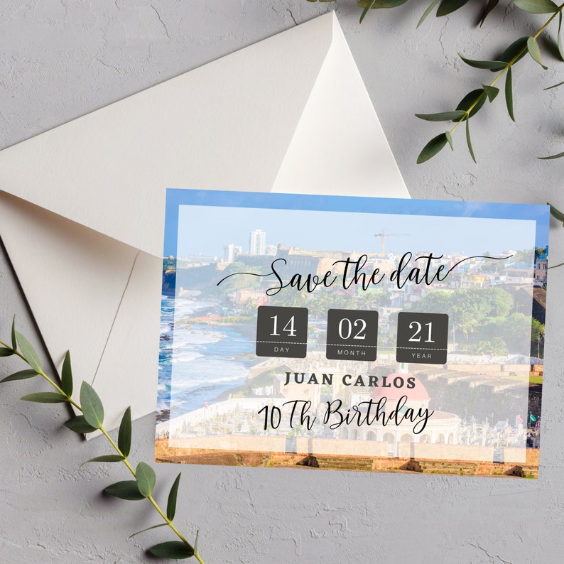 Puerto Rico Birthday Invitation Template Editable San Juan - Etsy