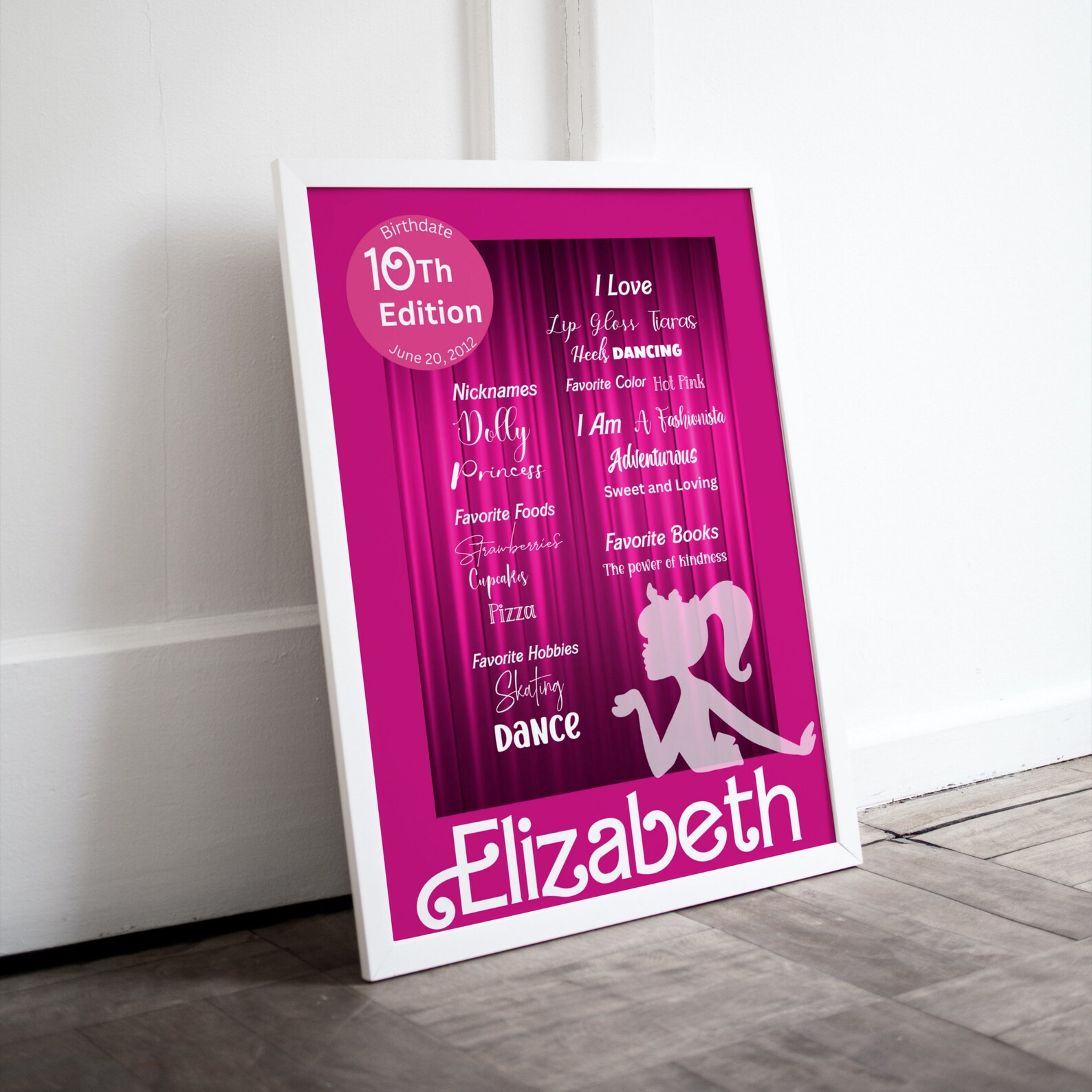 Doll Birthday Milestone Party Sign, Doll Box Printable Sign, Doll Box ...