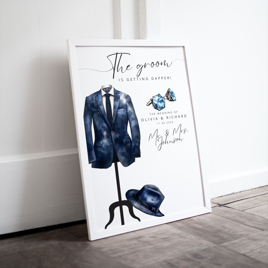 Groom Wedding Suite Welcome Sign, Groomsmen Dressing Room Banner ...