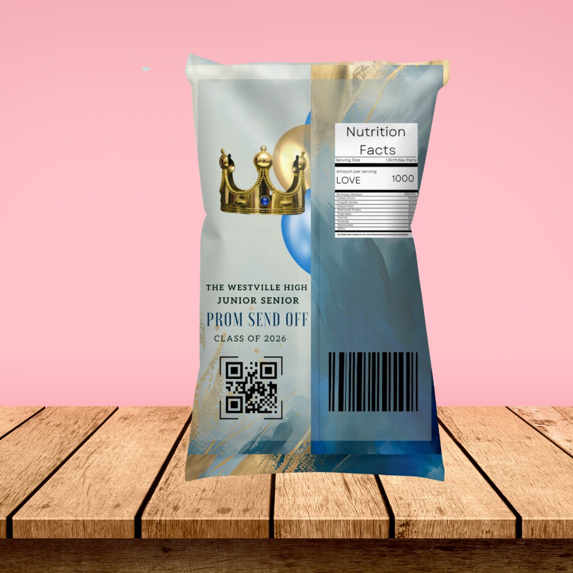 Prom Send off Chip Bag Template Prom Party Favors Printable - Etsy