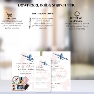 Customizable Travel Weekend Invitation Getaways: Personalized Birthday ...