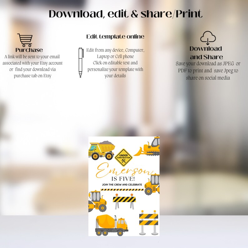 Printable Construction Birthday Welcome Party Signs Dump Truck Banner ...