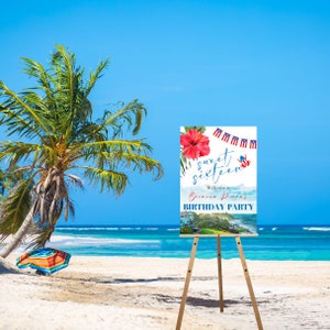 Editable Puerto Rico Welcome Sign Template | Birthday Banner | Skyline ...