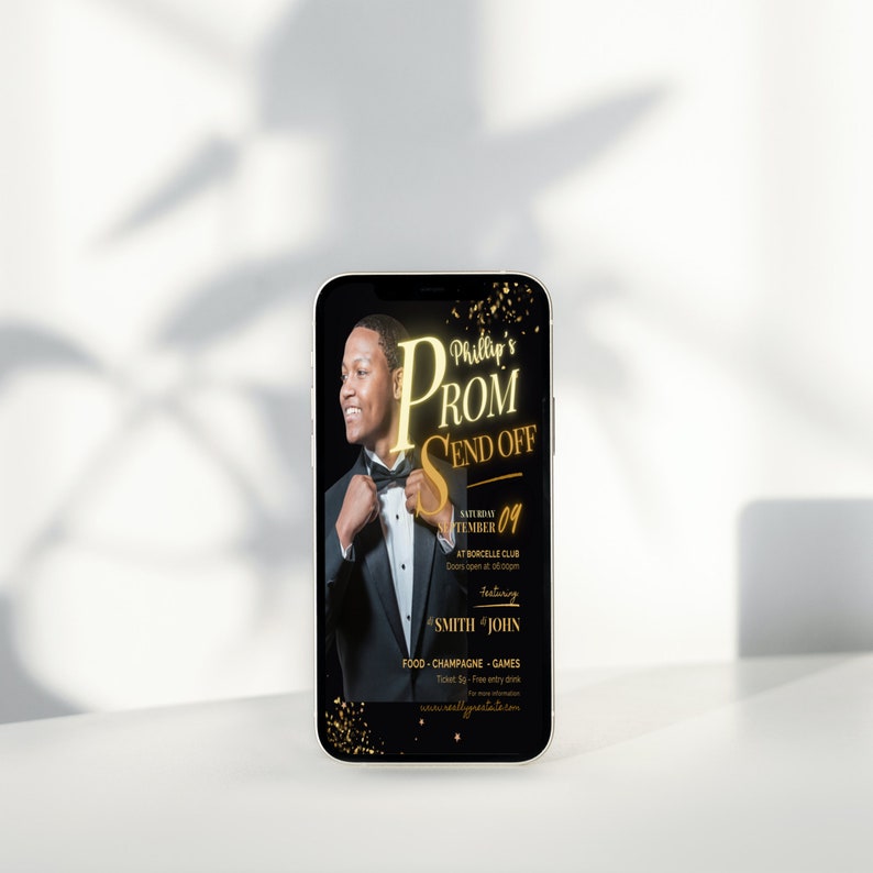 Prom Send off Party Invitation Prom Printable Invitation - Etsy