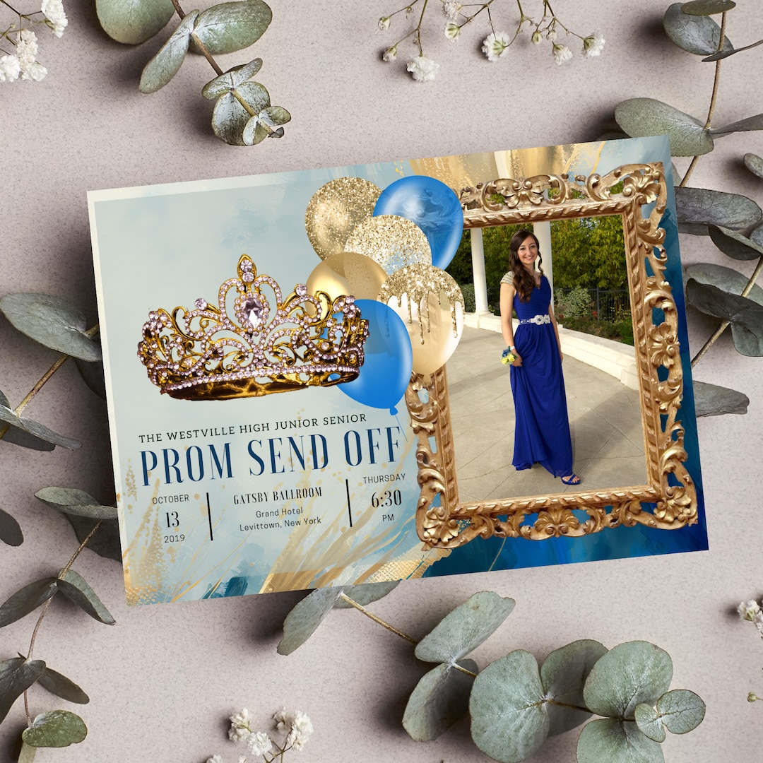 Prom Send off Party Invitation, Prom Printable Invitation, Prom Night ...