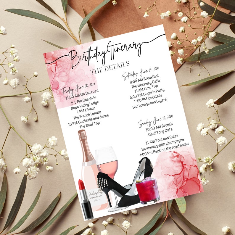 Ladies Weekend Birthday Getaway Invitation Printable Weekend - Etsy