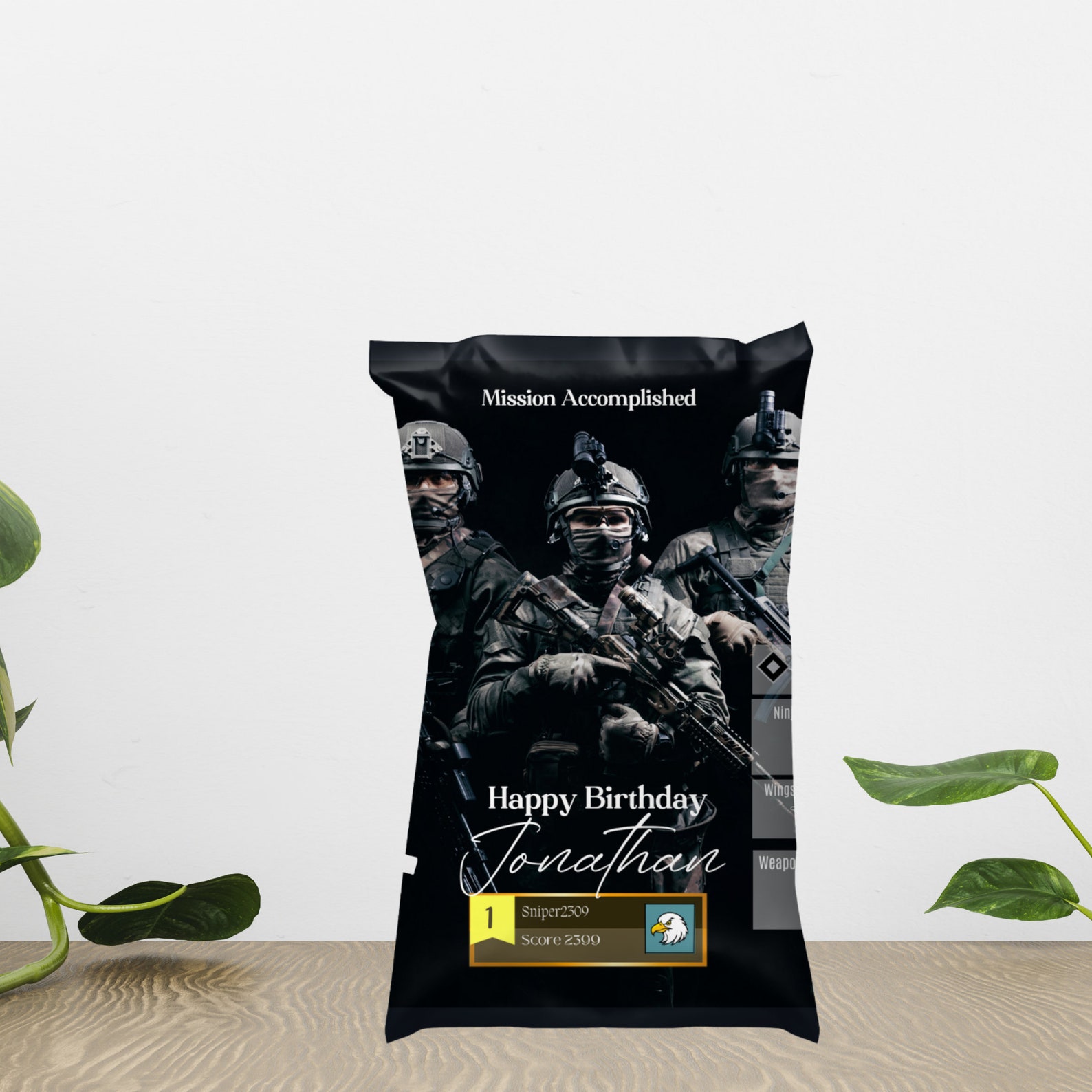 Video Game Birthday Chip Bag, Gamer, Gamer Party Favor Template, Custom ...