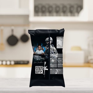 Video Game Birthday Chip Bag, Gamer, Gamer Party Favor Template, Custom ...