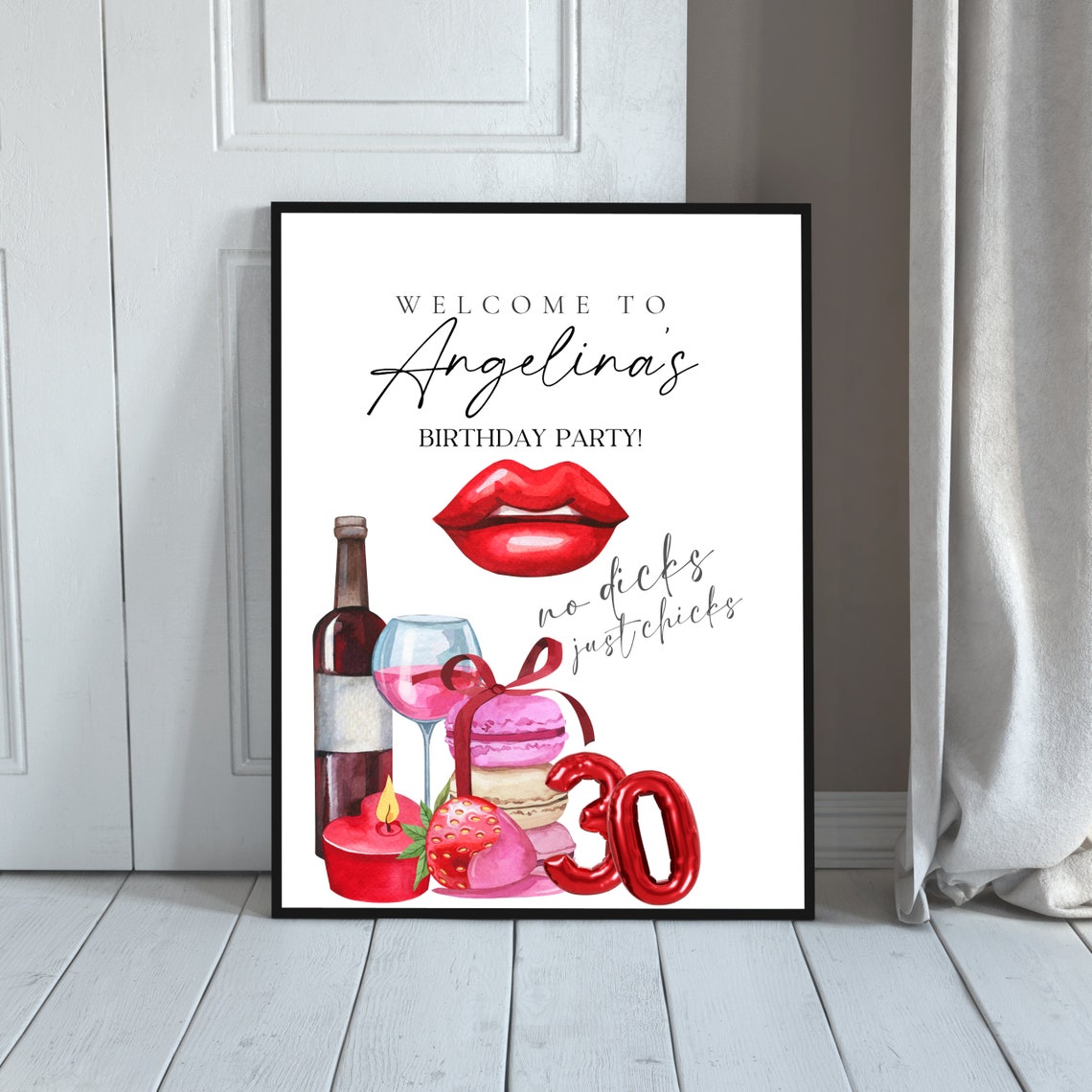 Ladies Night Welcome Sign, Girls Night Banner, Galentine's Day ...