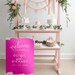 Custom Hot Pink Acrylic Wedding Welcome Sign - Personalized Bridal Sign ...