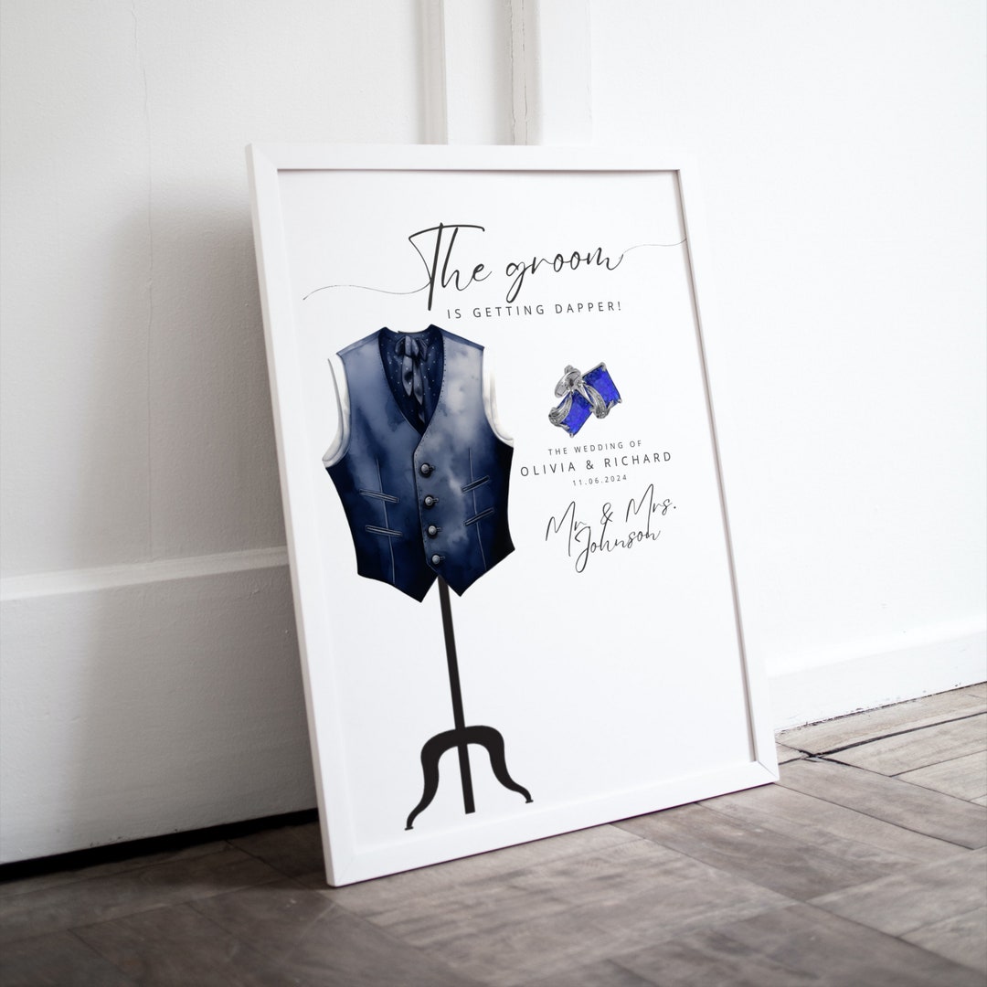 Groom Wedding Suite Welcome Sign, Groomsmen Dressing Room Banner ...
