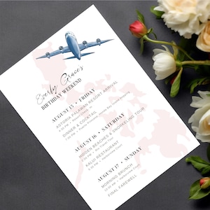Customizable Travel Weekend Invitation Getaways: Personalized Birthday ...