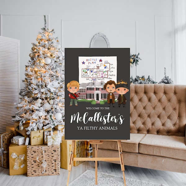Home Alone Banner - Etsy