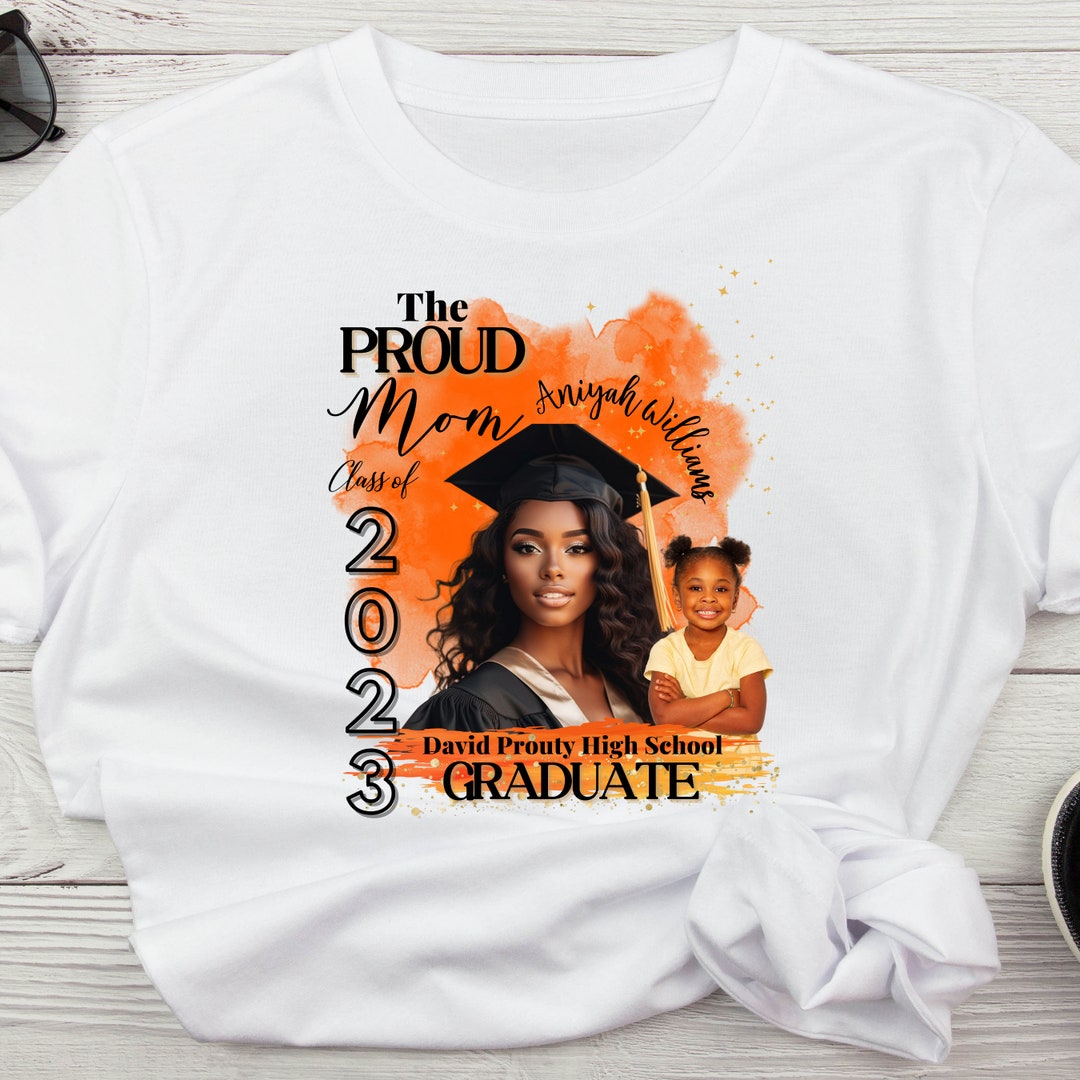 Graduation T Shirt Design, Editable in Canva, 2024 Graduation Proud Mom ...