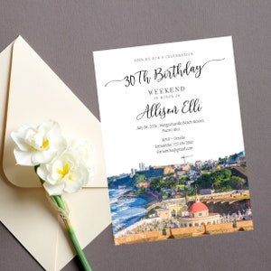 Puerto Rico Birthday Invitation Template, Editable San Juan Birthday ...