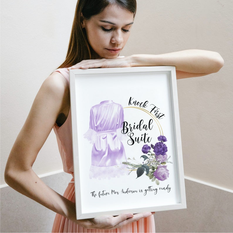 Bridal Suite Knock First Wedding Sign the Bride is Getting - Etsy