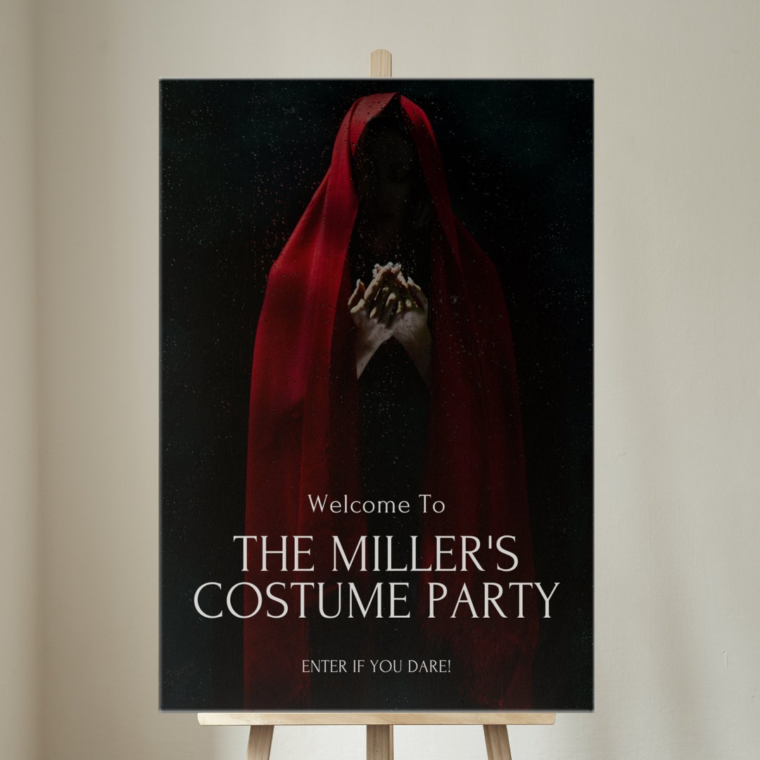 Spooky Halloween Welcome Sign, Editable Creepy Party Signs, Horror ...
