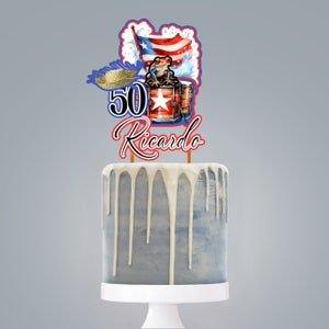 Custom Handmade Personalized Puerto Rico 3D Cake Topper Birthday ...
