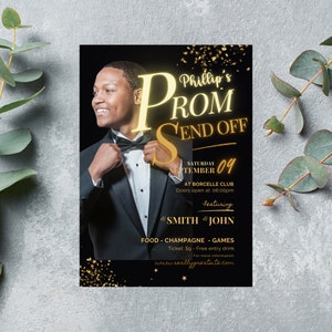 Prom Send off Party Invitation, Prom Printable Invitation, Prom Night ...