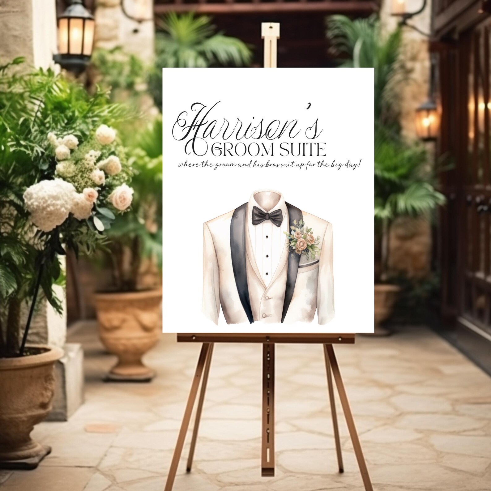 Custom Groom's Suite & Bachelor Party Welcome Sign | Groom and Bros ...