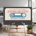 Custom Retro Cassette Wedding Welcome Sign, 70s Party Welcome Sign ...