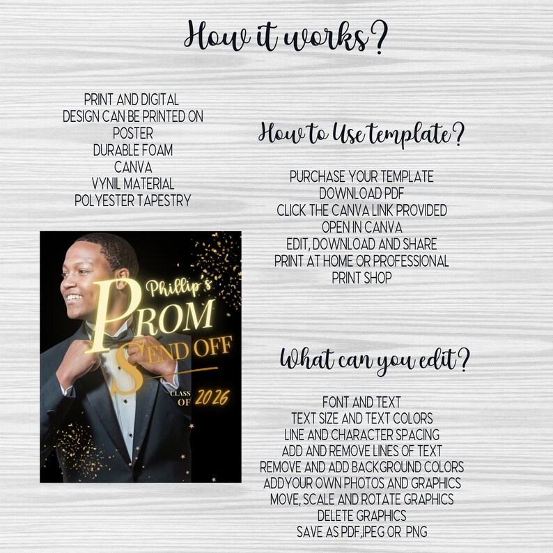 Prom Send off Party Welcome Sign Prom Printable Signs Prom - Etsy