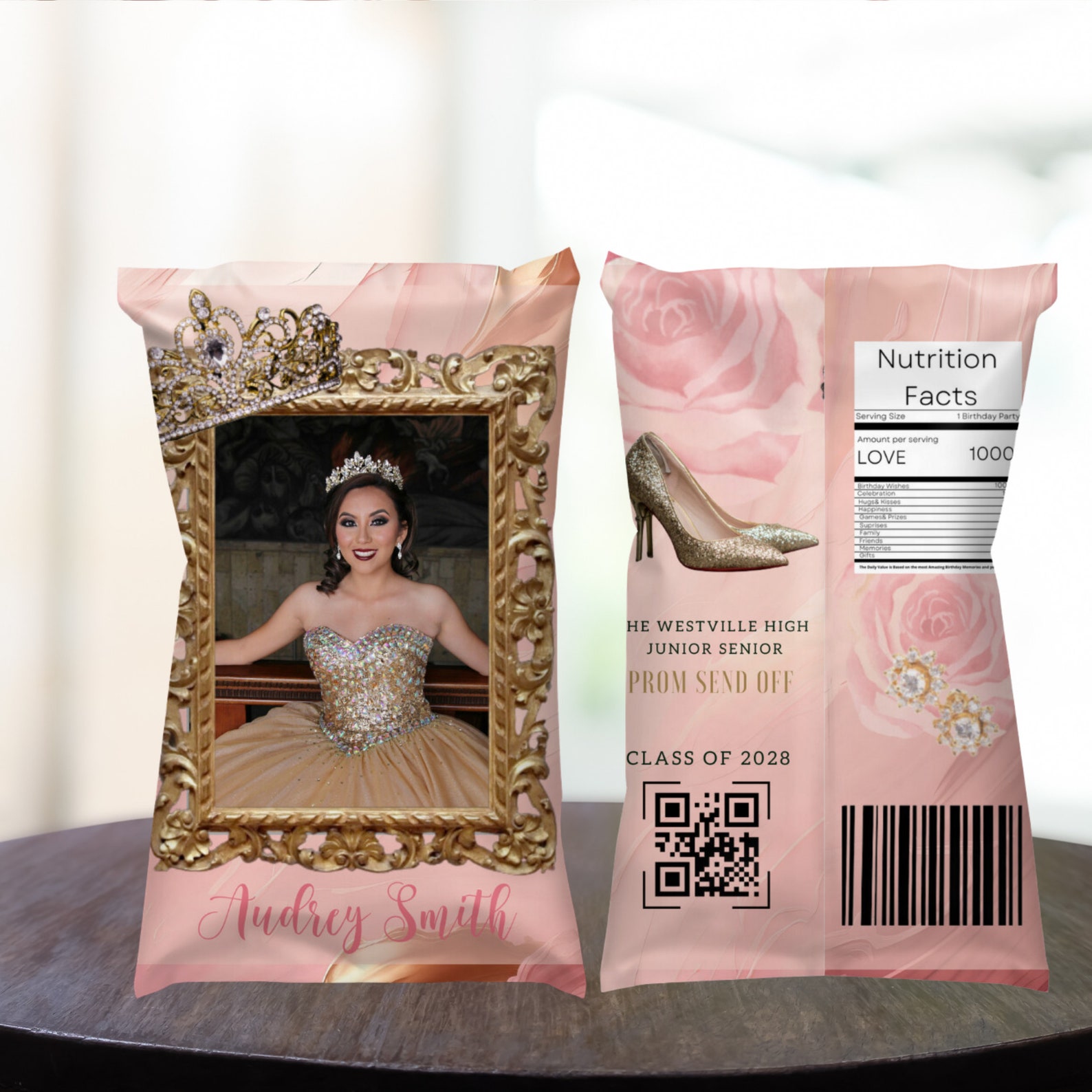 Prom Send off Chip Bag Template, Prom Party Favors, Printable Photo ...