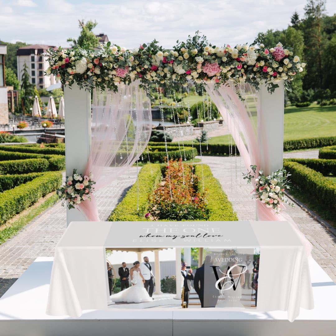 Custom Photo Table Runner – Personalized Wedding Table Décor or ...