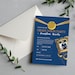 Class of 2024 Blue and Gold Graduation Party Invitation - Customizable ...