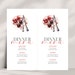 Customizable Valentine's Dinner Menu Template Editable Romantic Wedding ...