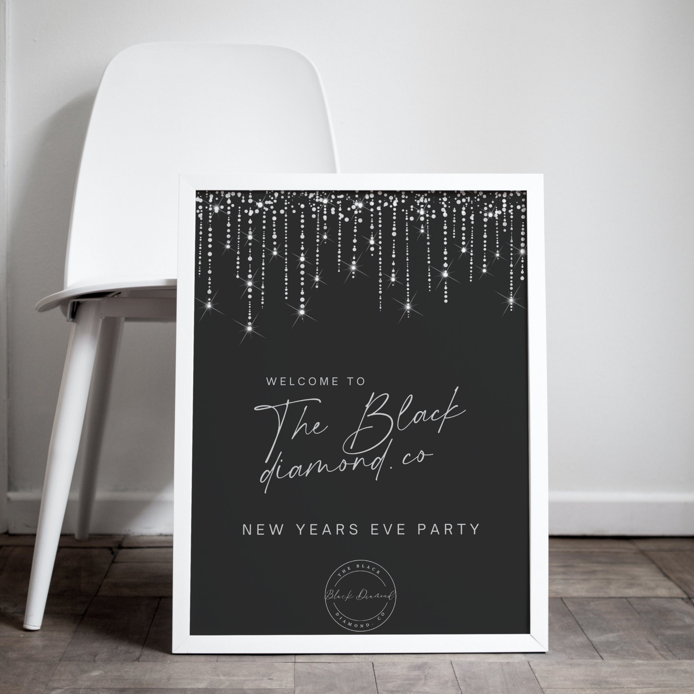 Editable New Year's Eve Party Welcome Sign Template - Etsy