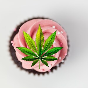 Personalized Cannabis Birthday Cake Topper | Custom Name and Age Stoner ...