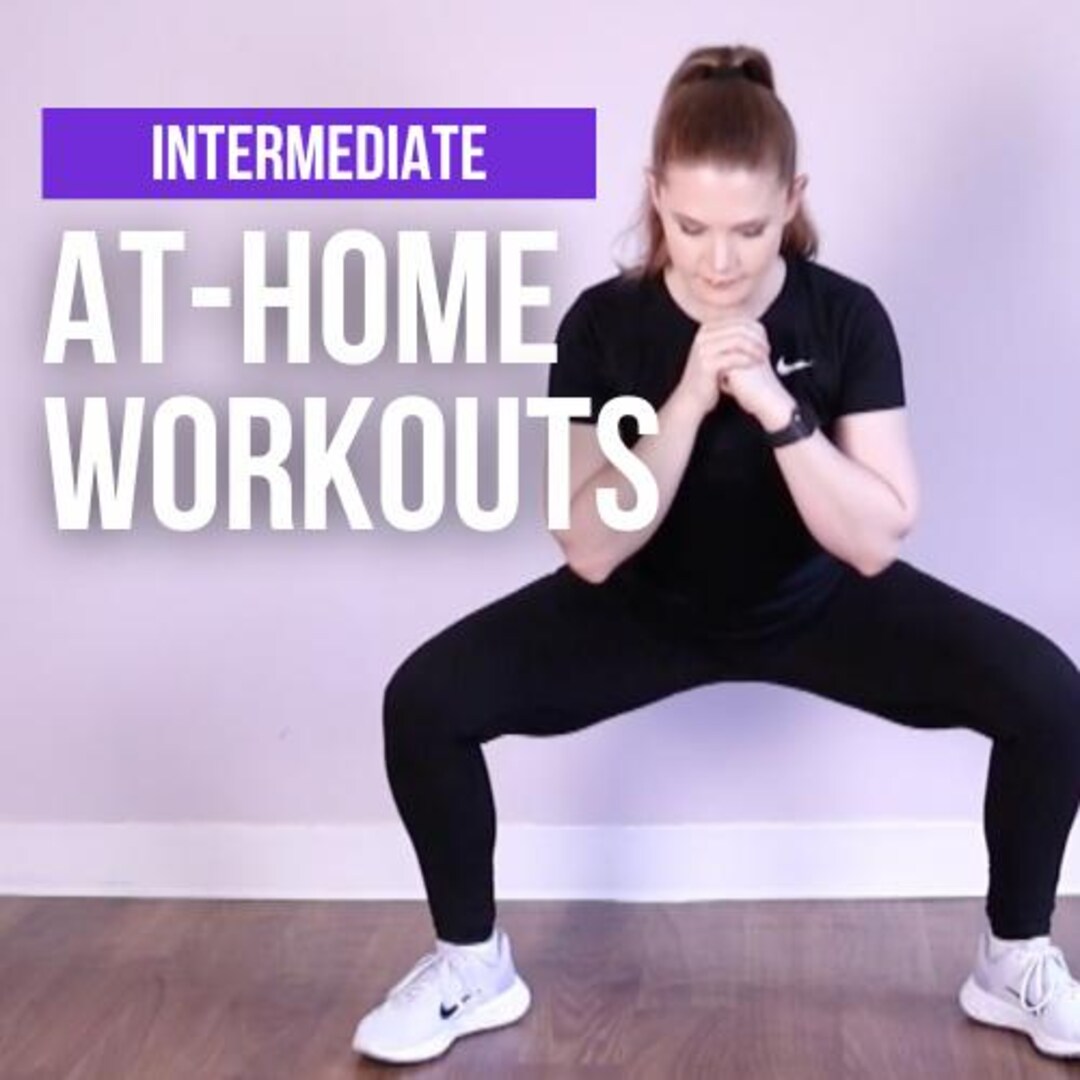 Intermediate At-home Workout Plan - Etsy