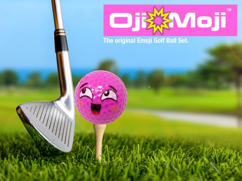 Oji-emoji Premium Emoji Golf Balls, Unique Professional Practice Golf ...