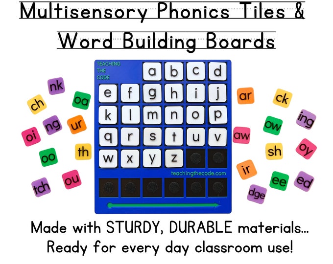 Multisensory Phonics Tiles & Word Building Board Mats Kits | Word ...