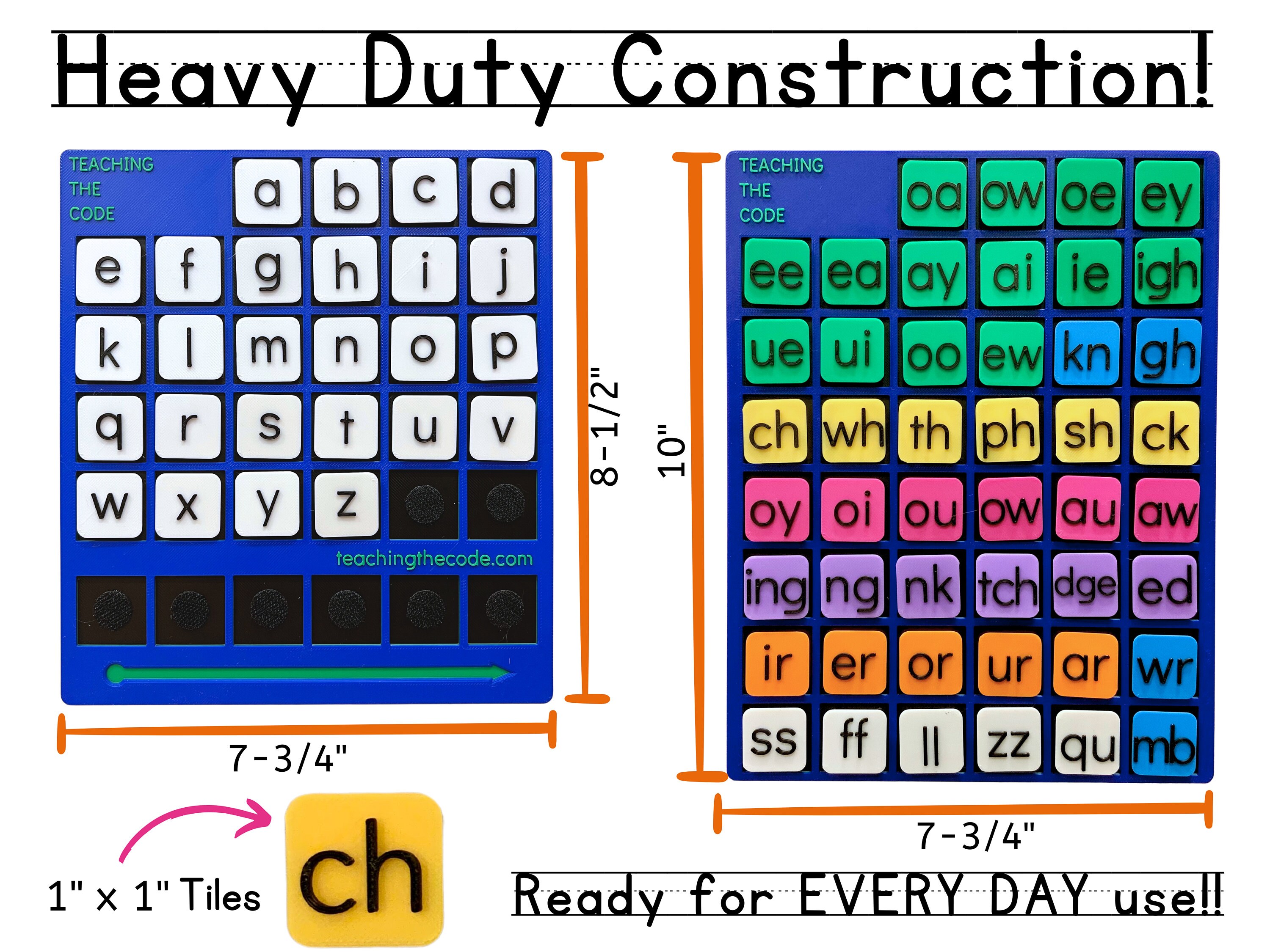 Multisensory Phonics Tiles & Word Building Board Mats Kits | Word ...