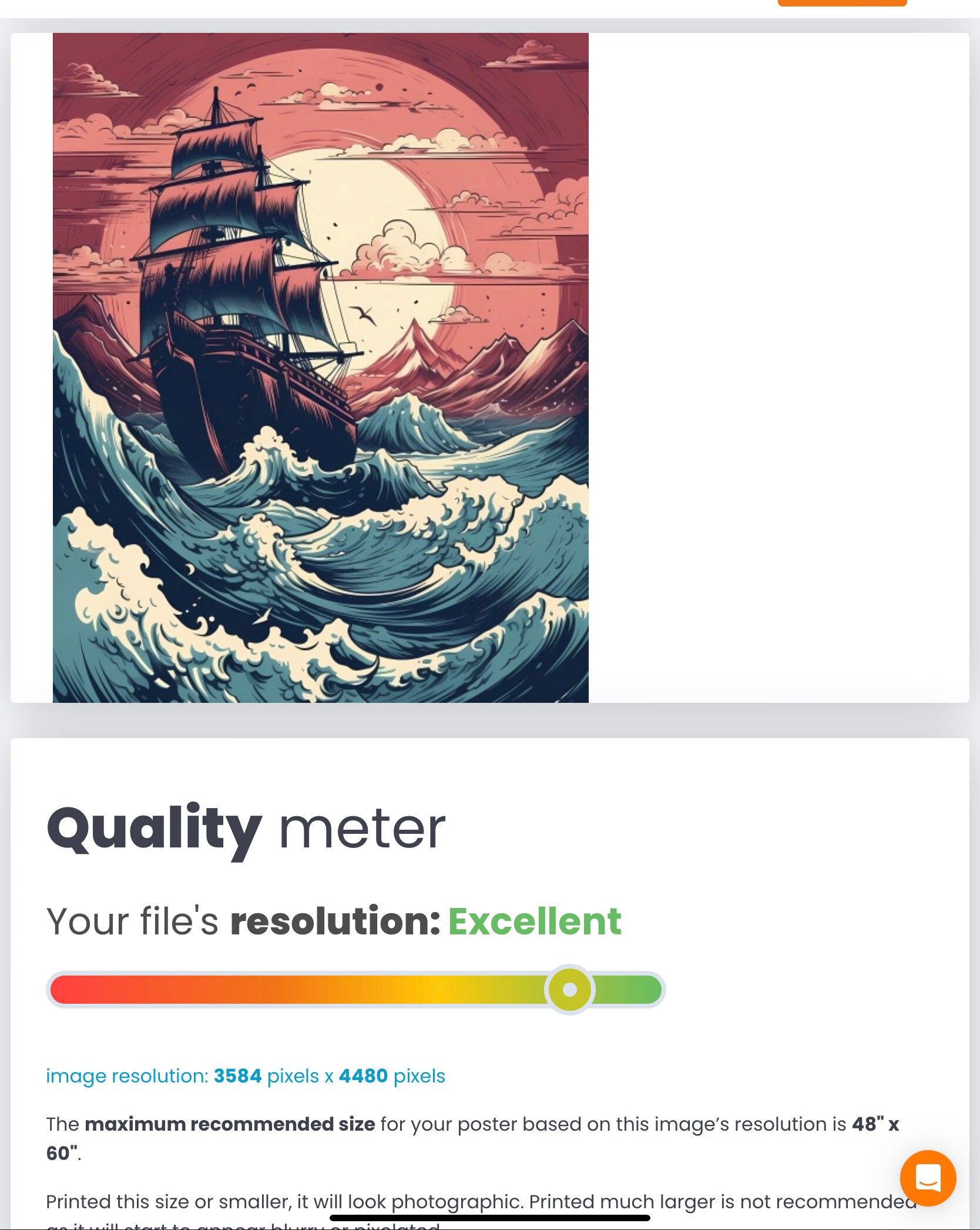 Pirate Ship on the Ocean Print, Printable Digital Poster, Nautical ...