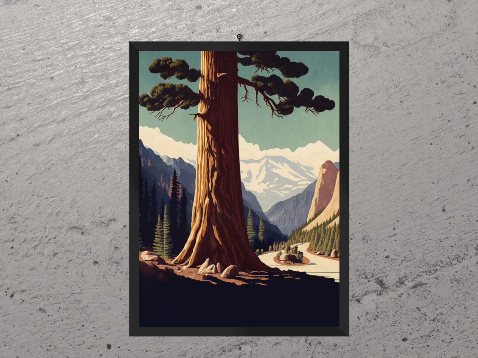 Printable Giant Sequoia Tree Poster Sequoia National Park - Etsy